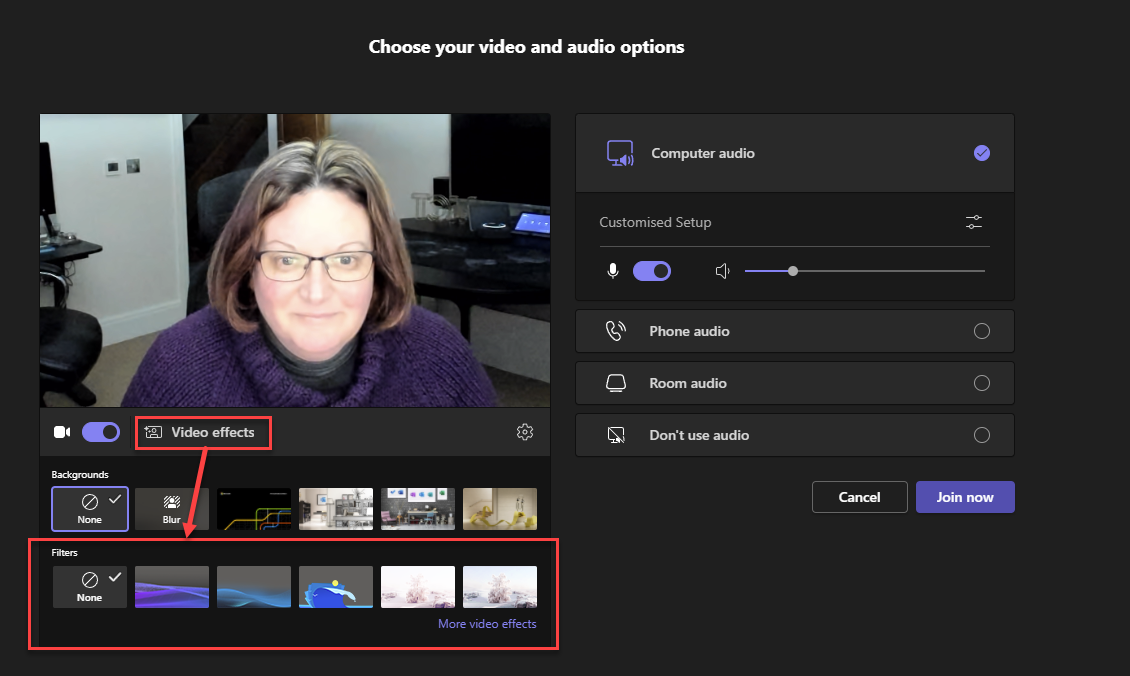 Custom Video Filters – The Teams Queen Blog