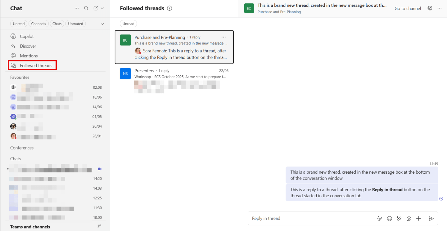 Threads in Channels – The Teams Queen Blog