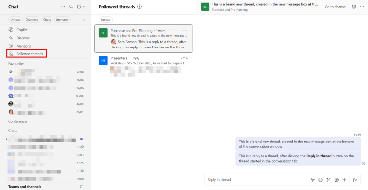 Threads in Channels – The Teams Queen Blog